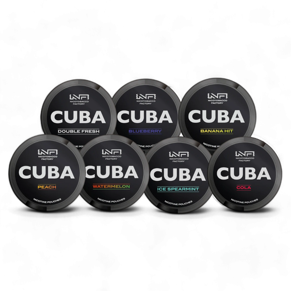 Cuba Black Nicotine Pouches 43mg – Red Box Vape
