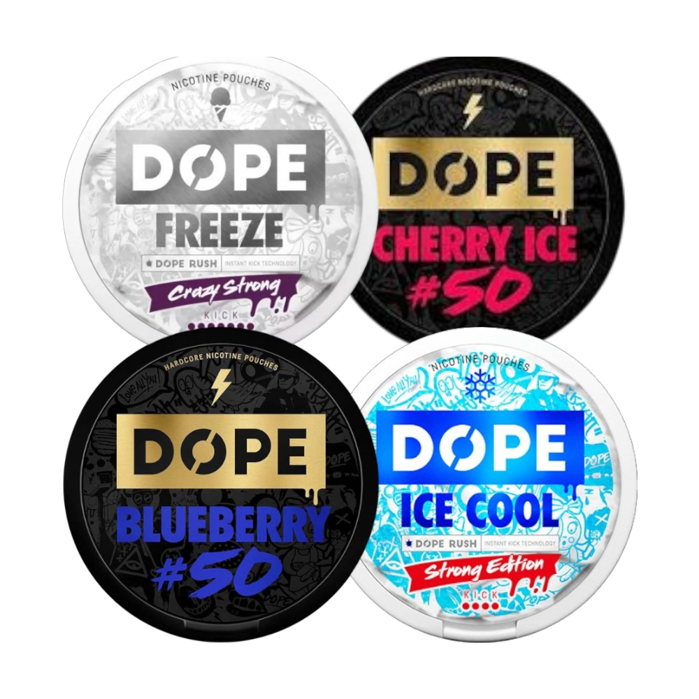Dope 50mg Nicotine Pouches – Red Box Vape