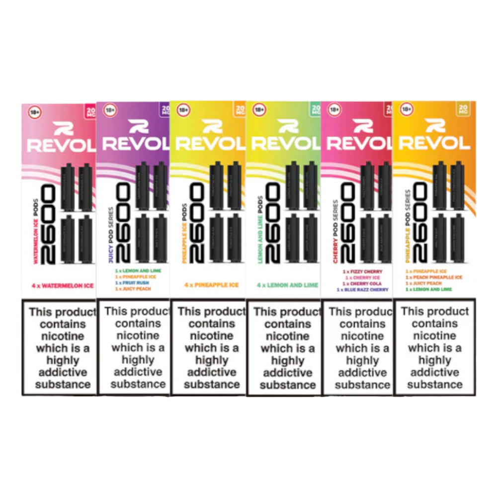 Revol 2600 4 in 1 Prefilled Pods – Red Box Vape